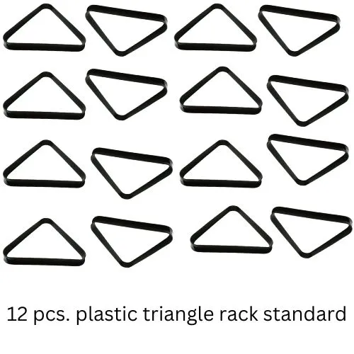 12 PCS. PLASTIC TRIANGLE RACK FOR STANDARD SIZE BILLIARD BALL/TRIANGLE ...