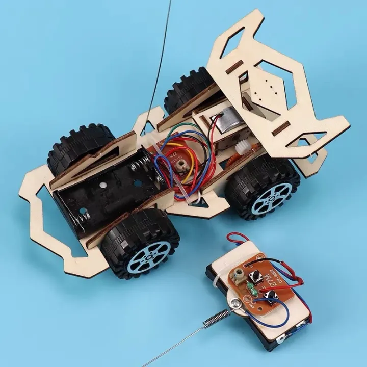 [KOH] DIY Remote Control Wooden Racing Car Model for STEM Education Toy ...