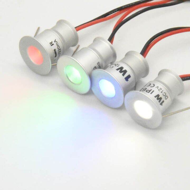 RGB 1W 12V Mini LED Downlight Dimmable IP65กลางแจ้งภายใน Spotlight ...