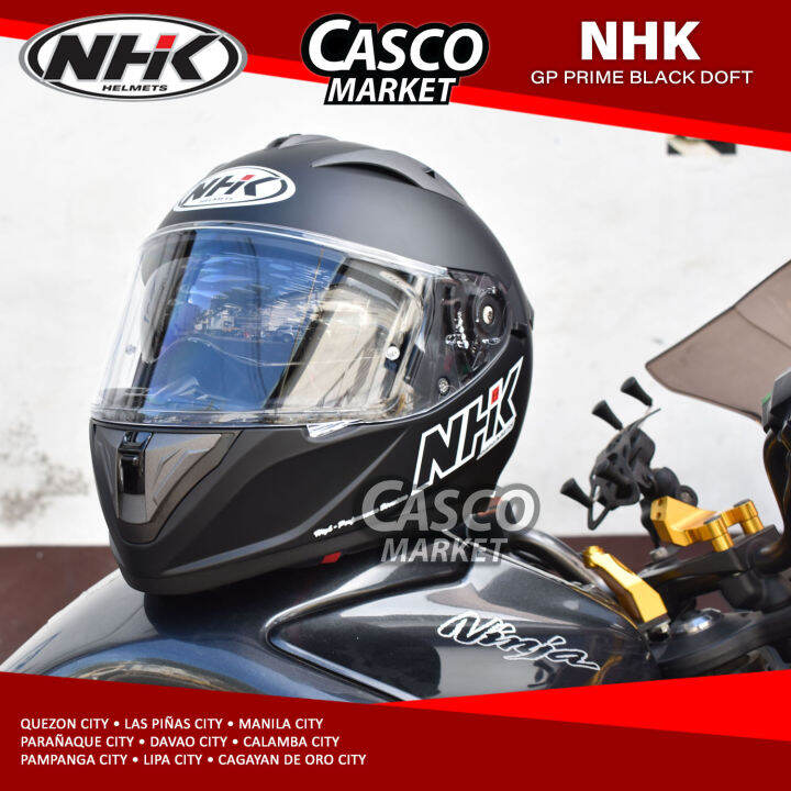 NHK GP PRIME FULL FACE DUAL VISOR HELMET MOTORCYCLE HELMET | Lazada PH