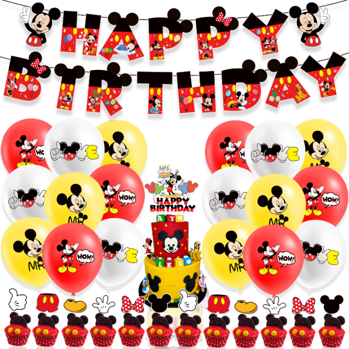 ToyStory Mickeys Mouse Themed Birthday Party Decoration Happy Birthday ...