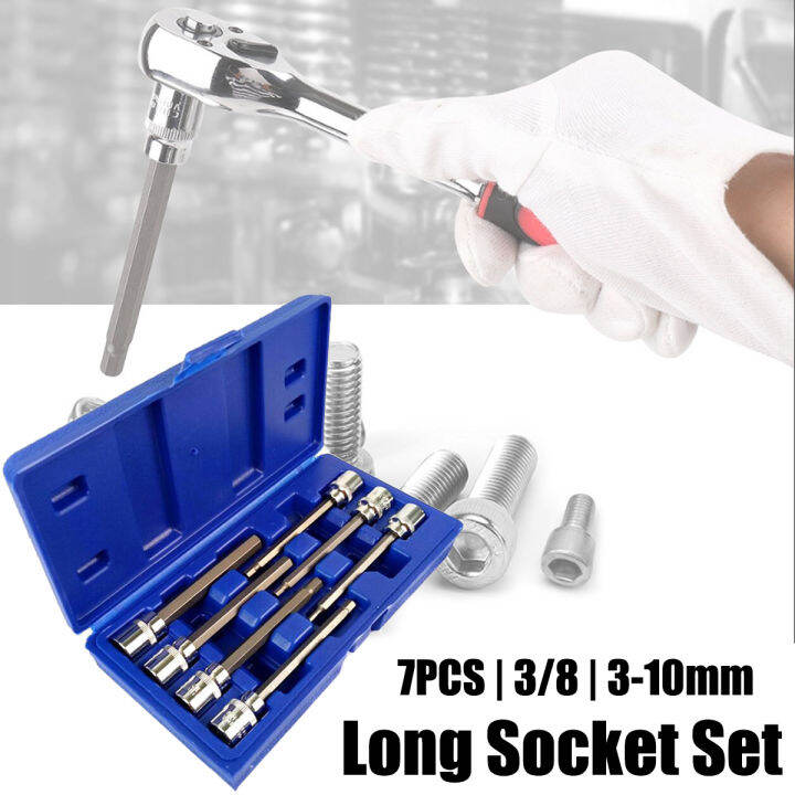 ToolRabbit Socket Adapter Hand Tools 3/8 Extra Long Socket Set ...
