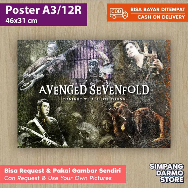 Poster Avenged Sevenfold / A7X Terbaru Tersedia Berbagai Ukuran A4 A3 ...