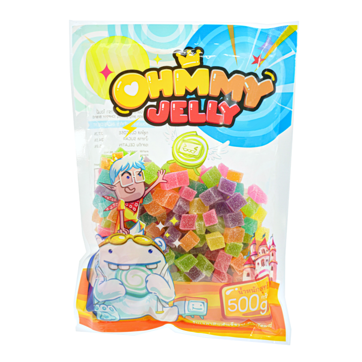 Ohmmy Jelly / โอมมี่เยลลี่ กัมมี่เยลลี่ ลูกเต๋าเล็ก 500ก.และ 420ก. [รวม ...