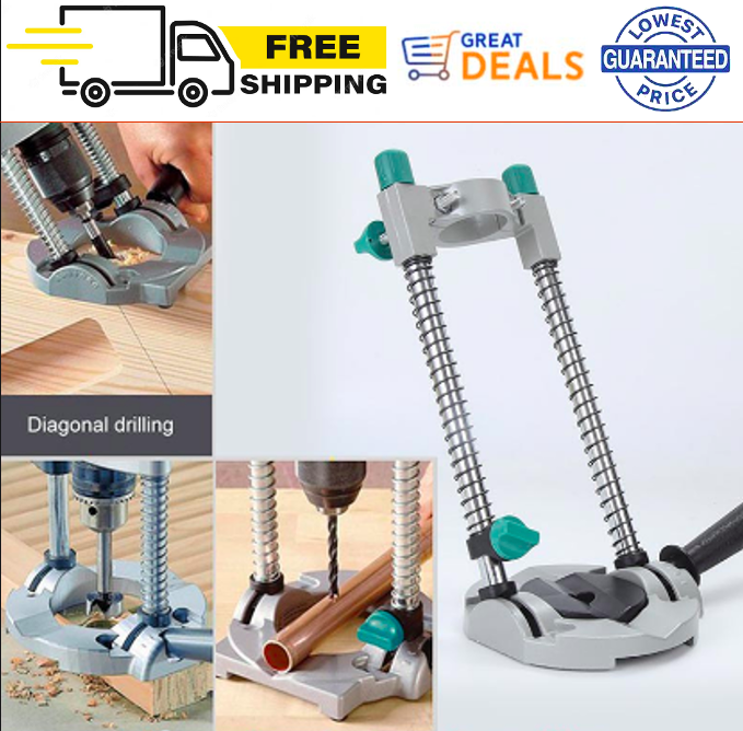 Electric Drill Bracket 45-90° Angle Adjustable Drill Guide Attachment ...