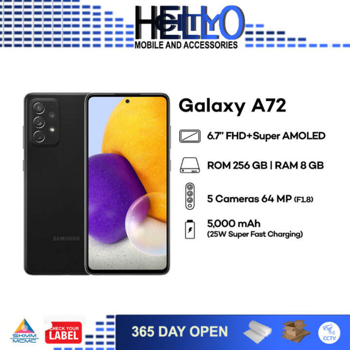 Samsung Galaxy A72 Lte A725 Black Blue Violet 8gb Ram 256gb
