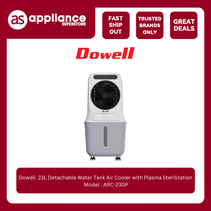 Dowell 23L Detachable Water Tank Air Cooler with Plasma Sterilization ARC-230P | Lazada PH