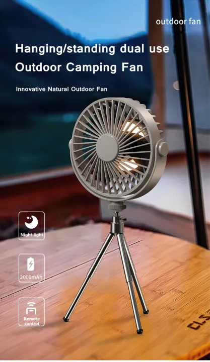 Remote Control Floor Table Air Cooler Mini Portable Ceiling Fan 360 ...