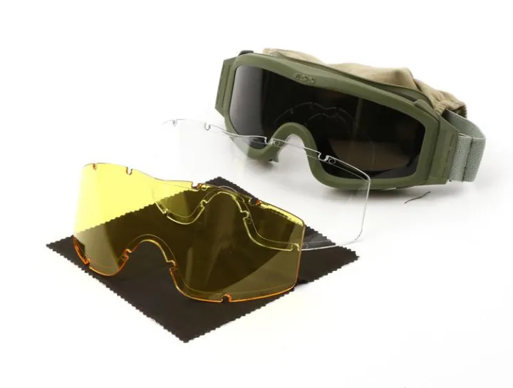 ESS แว่นตากันกระสุน Desert Locust CS เทคนิคยิงแว่นตา Anti-Impact พัดลม ...