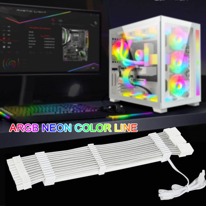 Rgb Cable Argb Neon Color Line Colorful Rgb Pc Case with Streamer ...