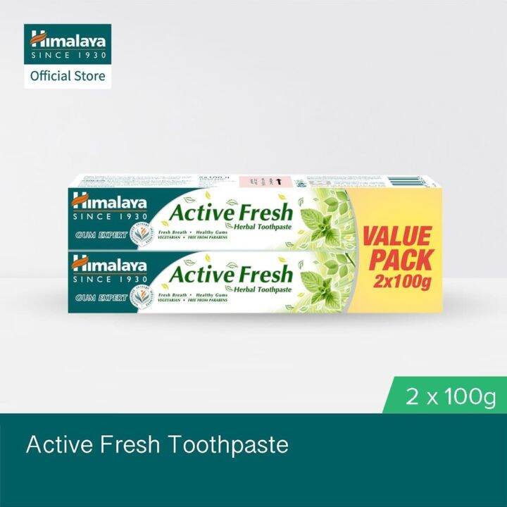 [VALUE PACK] Himalaya Active Fresh Toothpaste 100g x 2 | Lazada PH