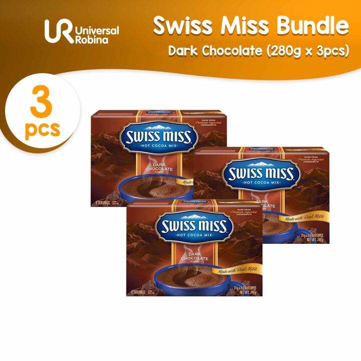 3 x Swiss Miss Dark Chocolate (31g x 8) | Lazada PH
