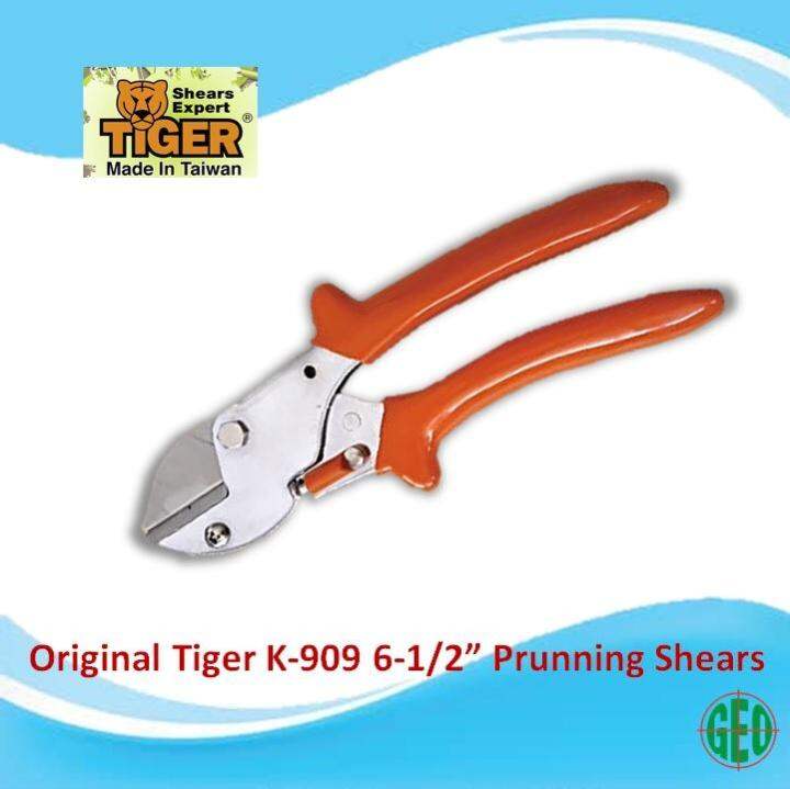 ORIGINAL TIGER 6-1/2 (165mm) PRUNNING SHEARS - K-909 (Made In Taiwan ...