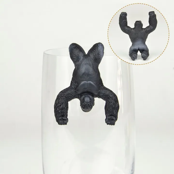 Original genuine capsule toys funny big silver gorilla King Kong monster of king PUTITTO glass ...