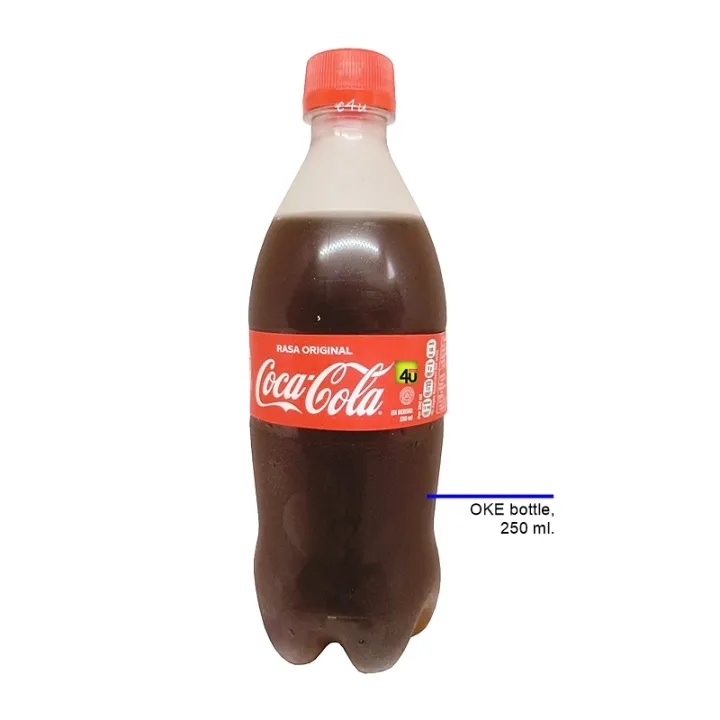 Coca-Cola OKE - Carbonated Cola Drink RTD - BOTOL 250ml COKE | Lazada ...