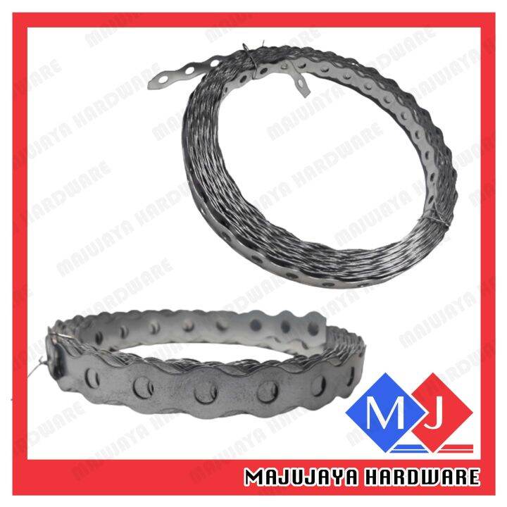 1 ROLL(8 METER) TOYO Multi Purpose Steel Band Bend Besi Stainless Steel ...