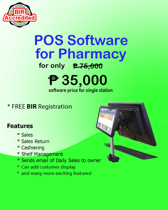 pharManager POS Software/ POS Software ONLY/ POS for Pharmacy/ Lifetime ...