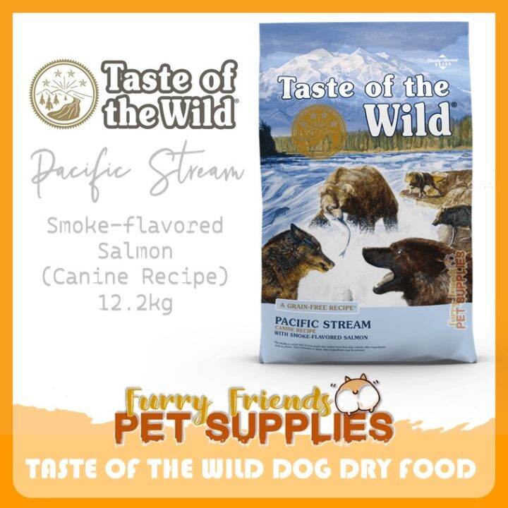 TASTE OF THE WILD DOG DRY FOOD Pacific Stream Canine Recipe 12.2kg sack ...