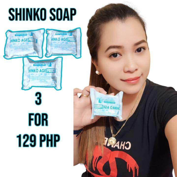 Shinko Whitening Soap 3 for 129 (Age Freeze Beauty Soap) (ONHAND) | Lazada PH