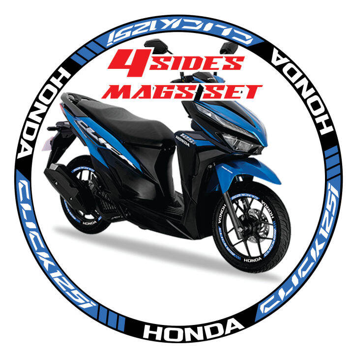 HONDA CLICK V1/V2 125/150 Mags WaterProof Sticker Cut-out for Front and ...