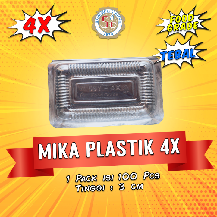 Mika Plastik Kue Ukuran 4X isi 100 pcs Food Grade | Lazada Indonesia