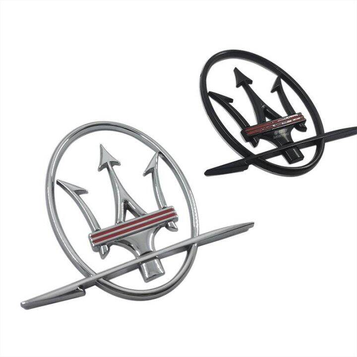 LCX 2 X Metal MASERATI Logo Car Auto Decorative Emblem Badge Sticker ...