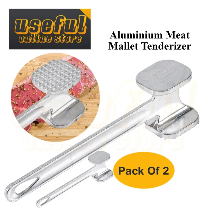 Useful Aluminium Meat Tenderizer Mallet Steak Beef Chicken Hammer Tool
