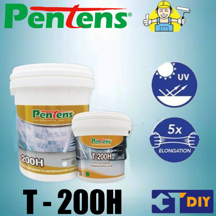 NEW PENTENS T-200H 20KG WATER PROOFING UV RESISTANT ELASTOMERIC PU ...