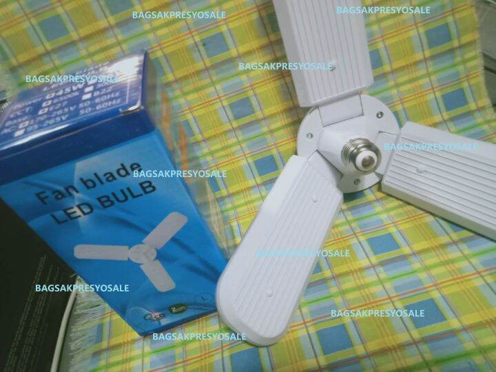 BPS 45W Foldable Fan Blade LED Light Bulb | Lazada PH