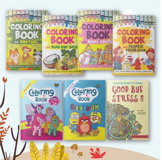 Buku Mewarnai Coloring Book untuk Anak dan Dewasa | Lazada Indonesia