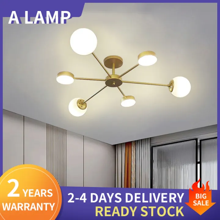 Center Light for Ceiling Living Room Tricolor Modern Chandelier Center ...