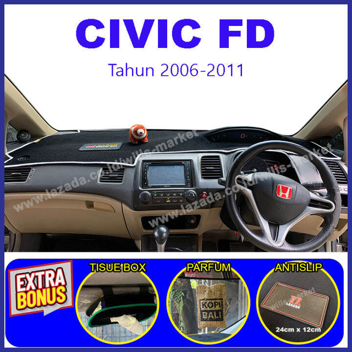 Hiasan Dashboard Mobil Civic FD Alas Dasbor | Lazada Indonesia