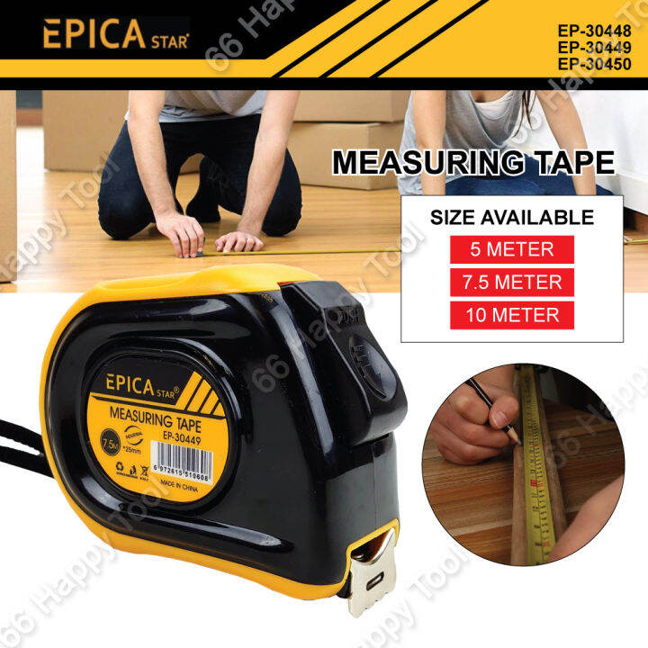 EPICA STAR Measuring Tape 5Meter/7.5Meter/10Meter Auto Stop Function ...