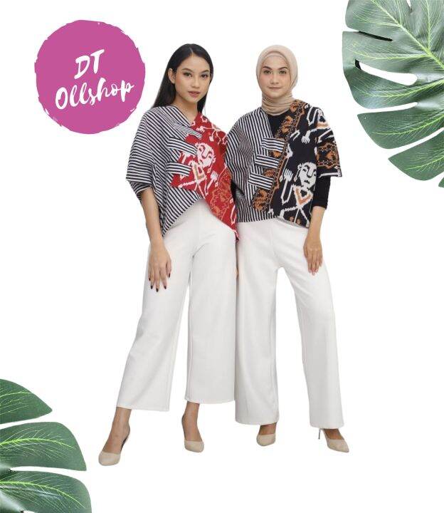 DT COLLECTION - Crop Top Etnik Batik Kampus / Batik Kantor / Batik ...
