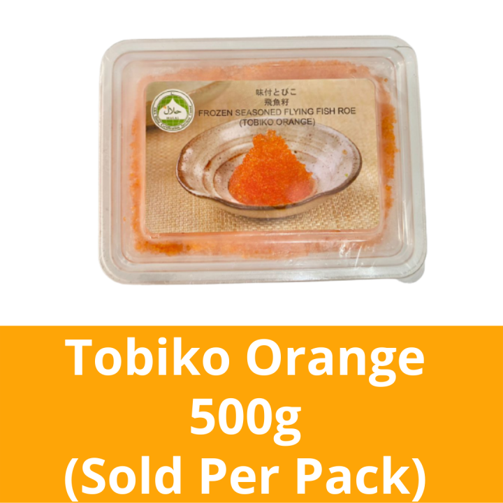 Tobiko Orange (500g) (Sold Per Pack) 日式飞鱼子 Sung Tao Frozen Tobiko Oren | Lazada