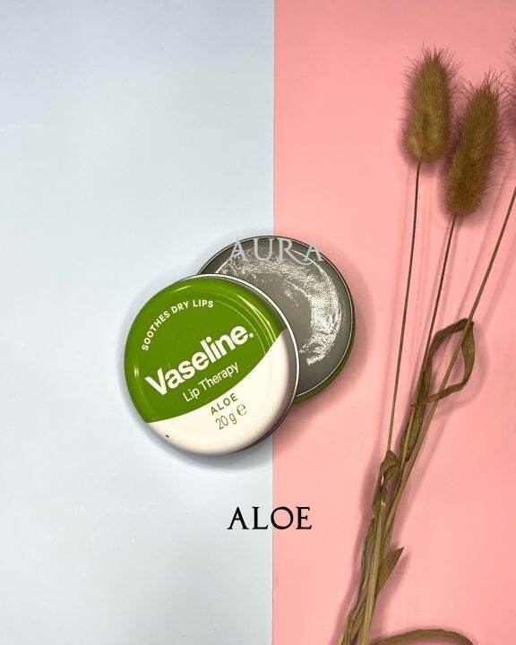 Vaseline Lip Therapy Aloe Tin [UK Import] [Ready stock] | Lazada