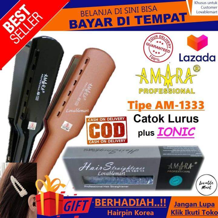 [FREE..!! KOREAN HAIRPIN] Amara Catok Catokan Rambut Lurus Hair ...