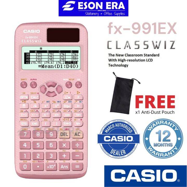 Casio Scientific Calculator fx-991EX-PK Pink Classwiz | Lazada