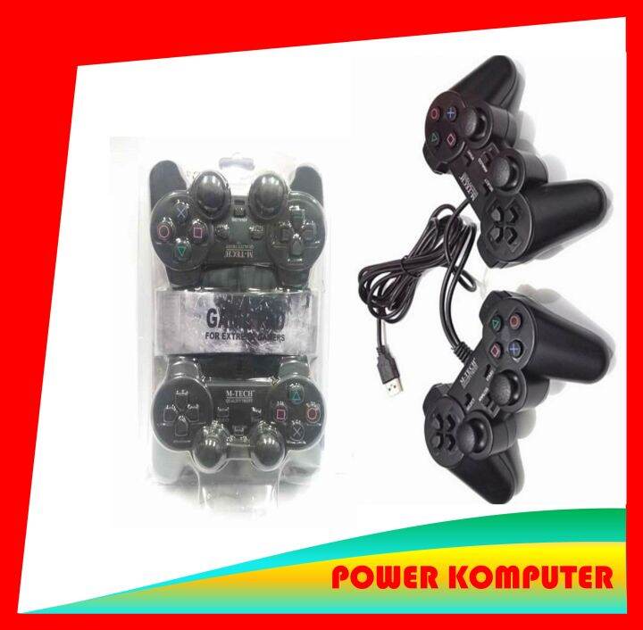 M-Tech ORIGINAL Gamepad Double Getar/Joystick Stik Computer PC Laptop ...