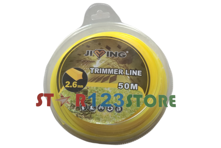 Tali Senar Potong Rumput 50M 2,6mm Nylon Trimmer Line 50 Meter | Lazada ...