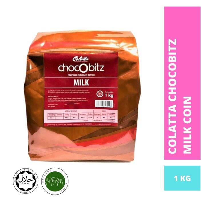 Colatta Chocobitz Milk Coin 1kg Chocolate / Cooking Chocolate | Lazada