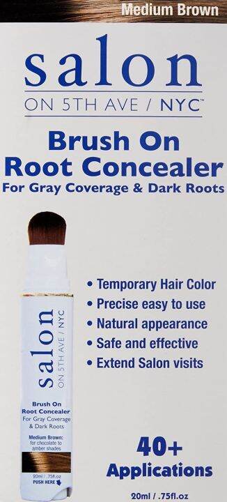 Salon on 5th Ave NYC Brush in Root Concealer, Medium Brown 20mL | Lazada PH