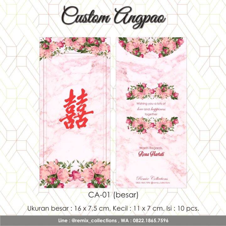 Custom Angpao / Amplop Wedding / Amplop pernikahan / angpao nikah ...