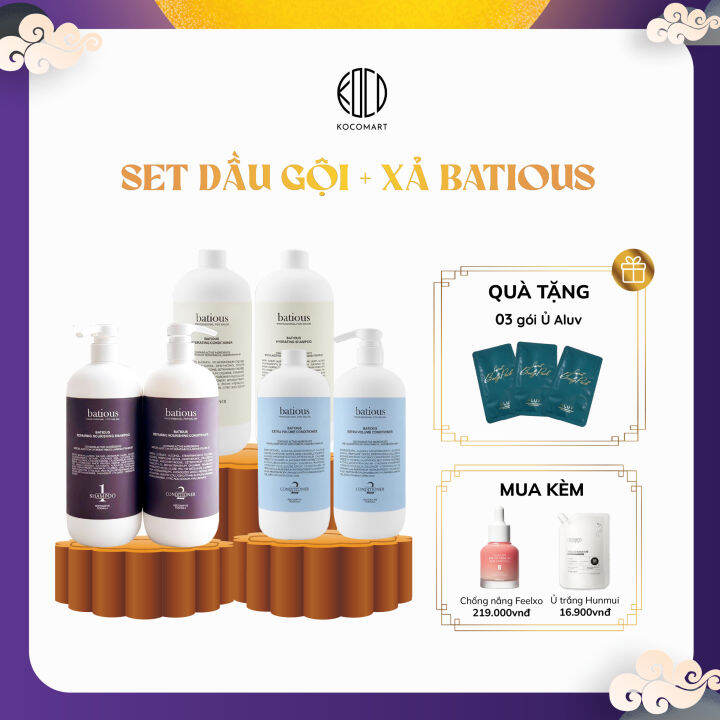Dầu Gội Batious Chính Hãng - Dầu Gội Xả Phục Hồi Tóc Hư Tổn Đa Tầng ...