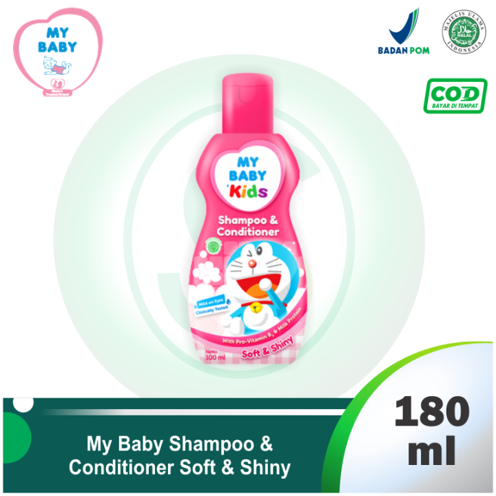 My Baby Kids Shampoo and Conditioner Soft & Shiny Pink | Lazada Indonesia