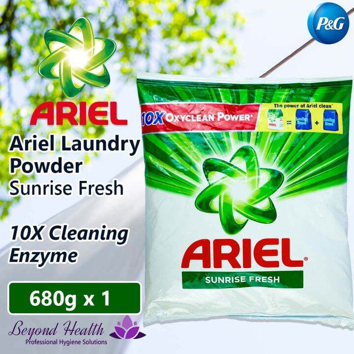 Ariel Laundry Powder with Oxybleach [565g] Sunrise Fresh Scent 10X ...