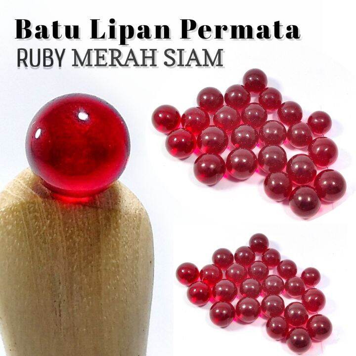 Batu Lipan Permata Ruby Merah Siam | Lazada Indonesia