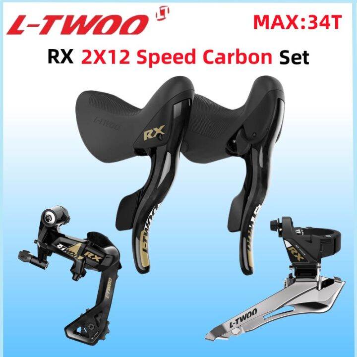 LTWOO RX 2X12 Speed Road Groupset 12S Carbon Fibre Shifter Carbon Fibre ...