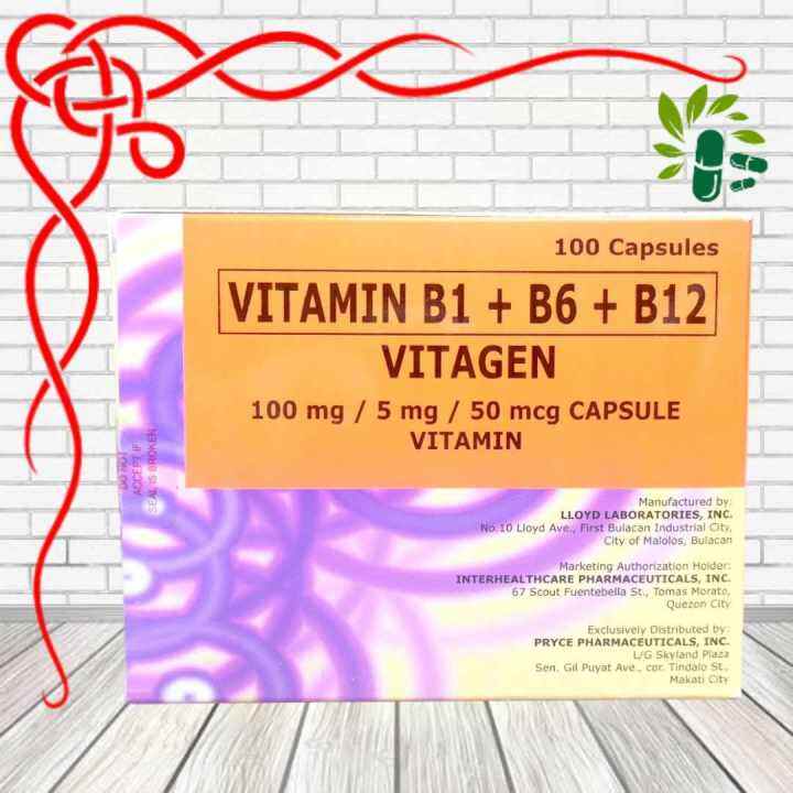 VITAGEN (Vitamin B - complex) 100 Capsules | Lazada PH