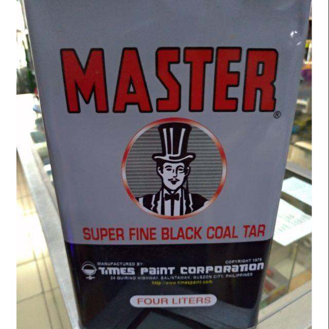 Master Black Coal Tar Super Fine Alkitran Gallon / 4 Liters | Lazada PH